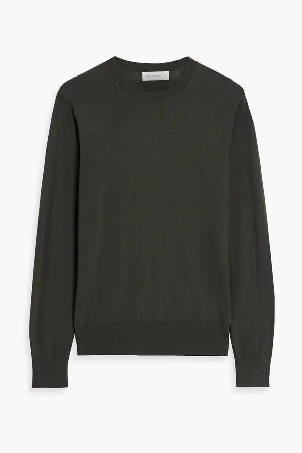 Dries Van Noten Merino Wool Sweater - Forest Green