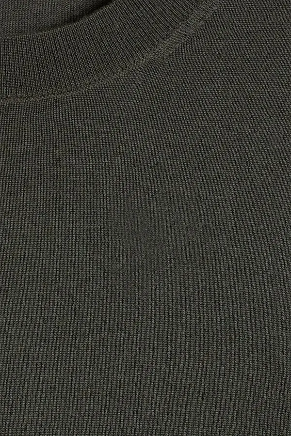 Dries Van Noten Merino Wool Sweater - Forest Green