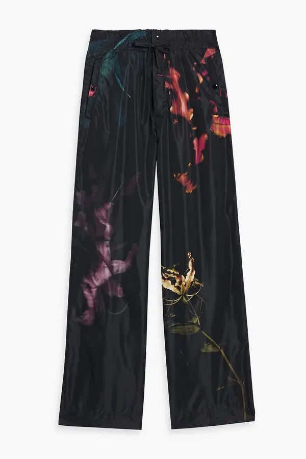 Dries Van Noten Printed Shell Pants - Black