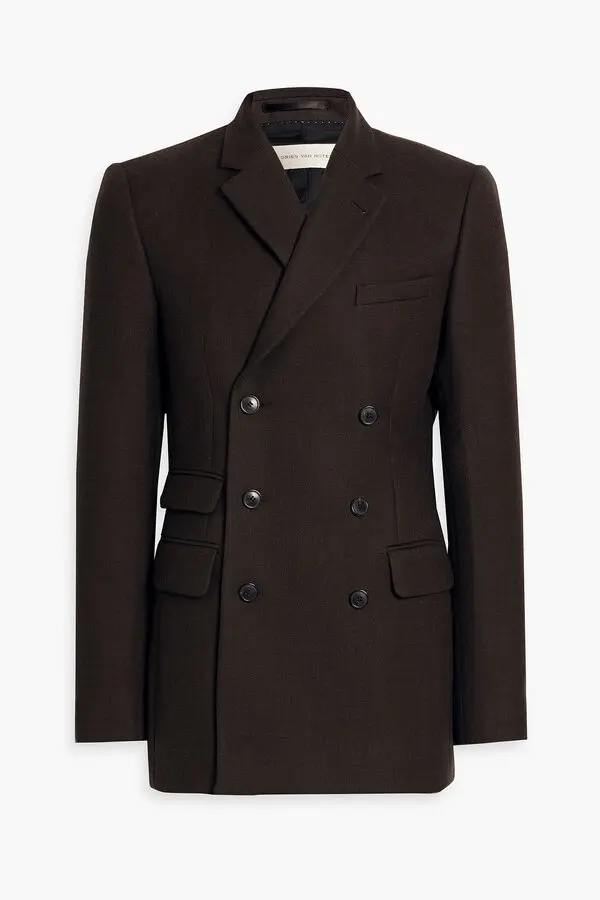 Dries Van Noten Doublebreasted Wooltwill Blazer