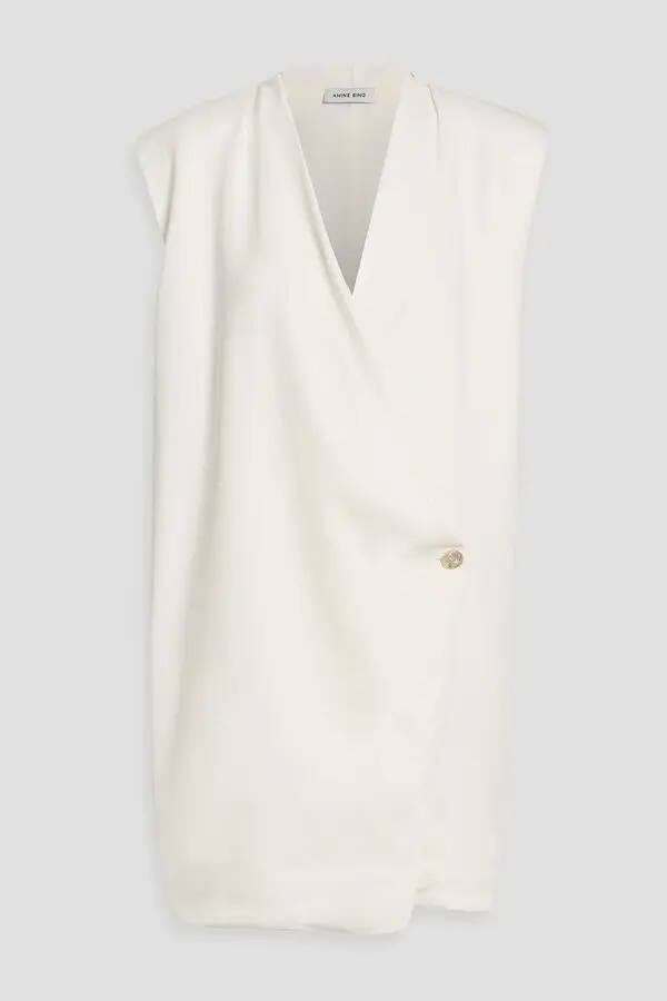 ANINE BING Crepe Mini Dress