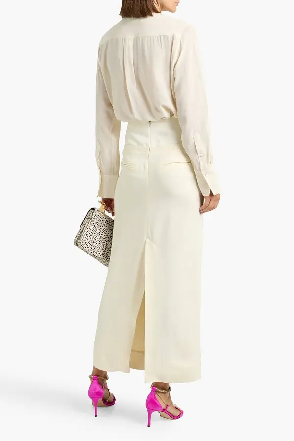 Victoria Beckham Crepe De Chine Maxi Skirt