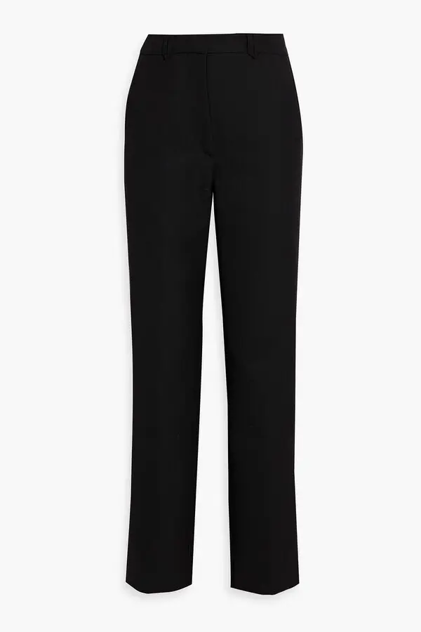 ANINE BING Crepe Straightleg Pants - Black