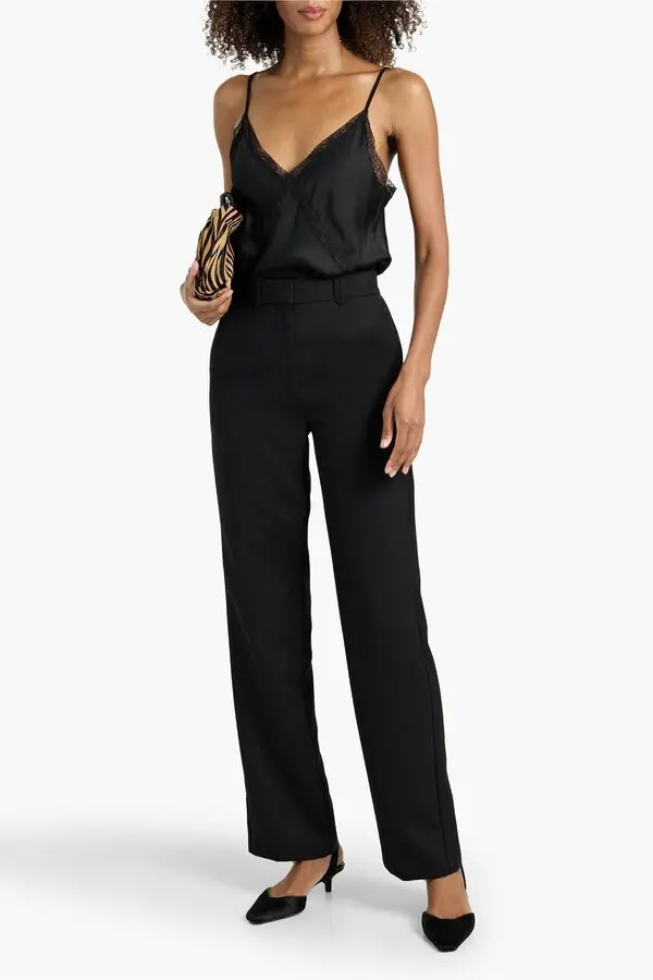 ANINE BING Crepe Straightleg Pants