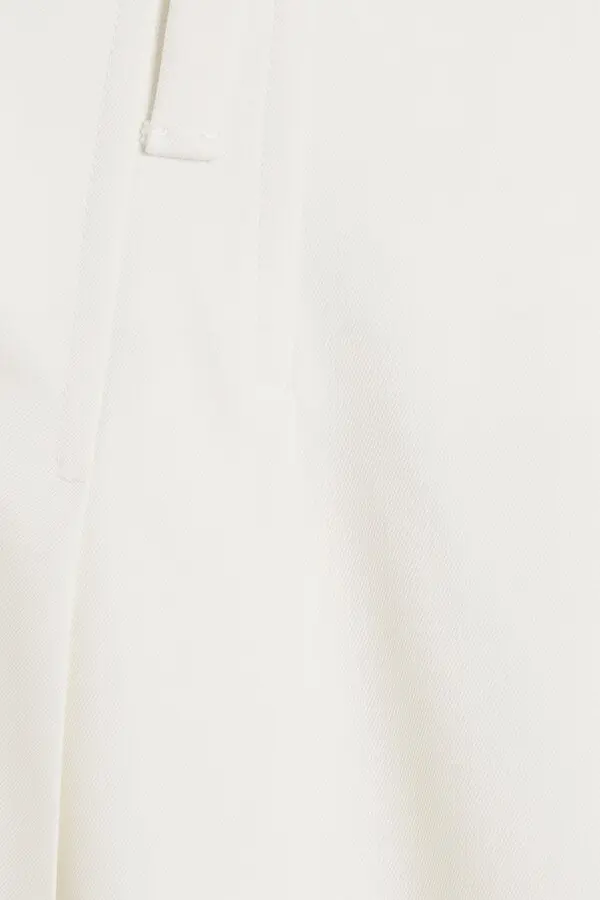 Victoria Beckham Pleated Woolblend Twill Wideleg Pants