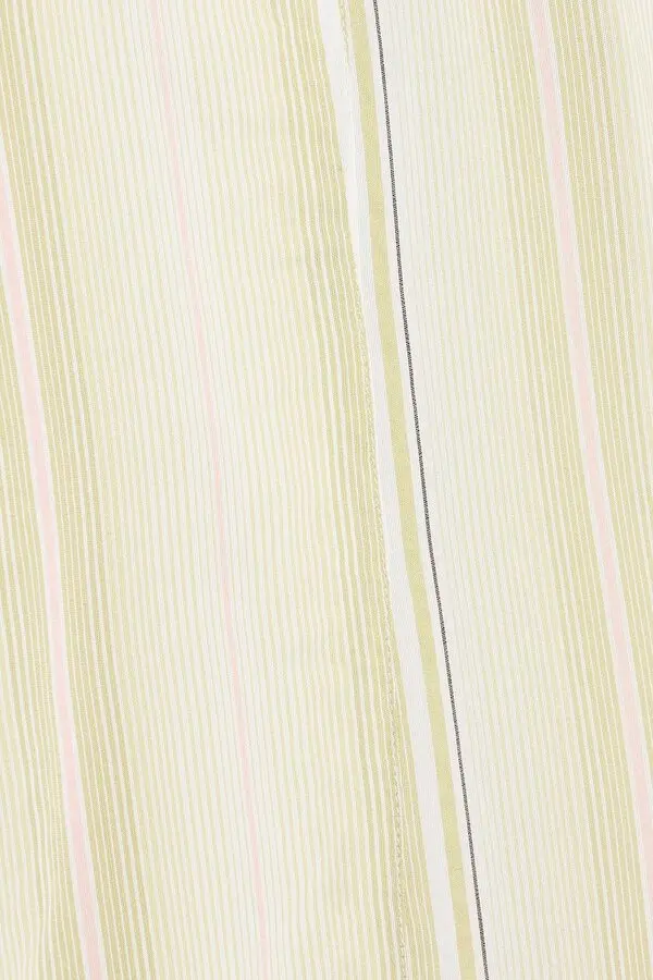 Victoria Beckham Striped Woven Blouse