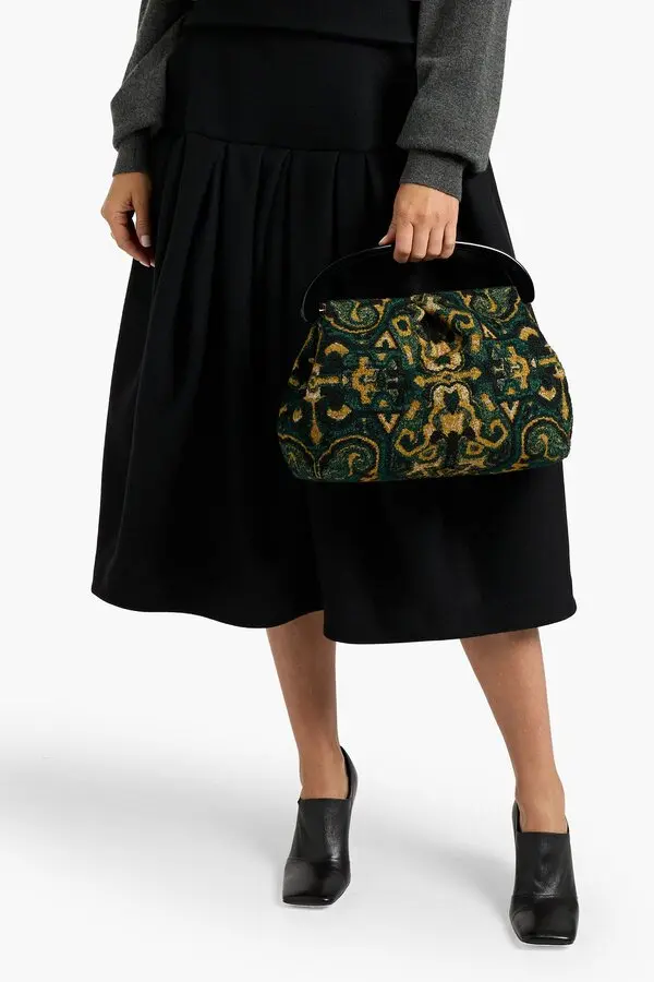 Dries Van Noten Jacquard Tote