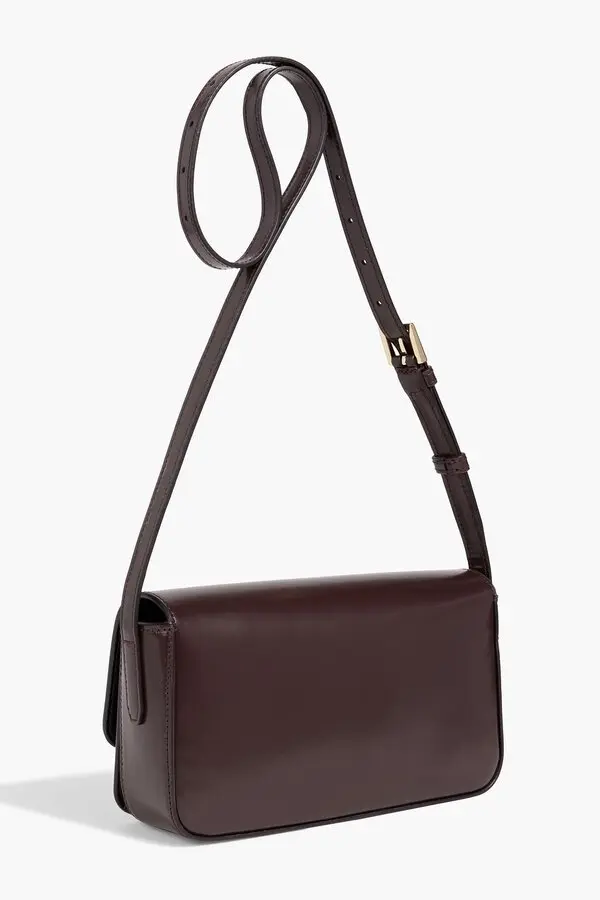 ANINE BING Elly Leather Crossbody Bag With Gold Hardware