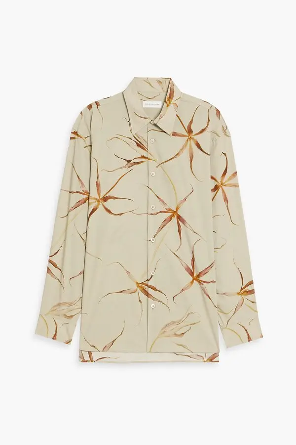 Dries Van Noten Floralprint Cottonpoplin Shirt