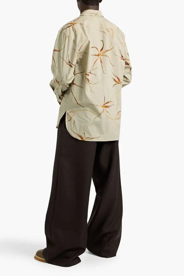 Dries Van Noten Floralprint Cottonpoplin Shirt