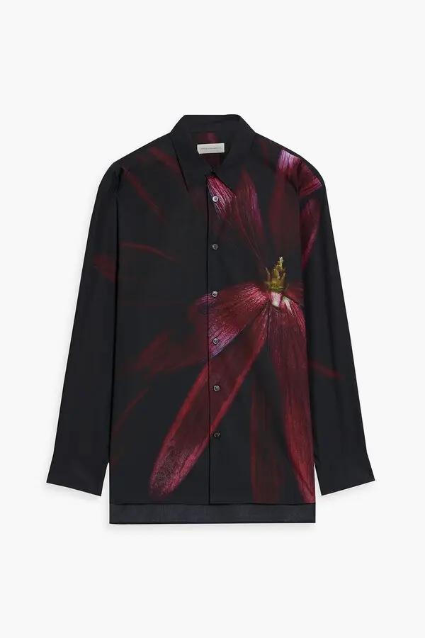 Dries Van Noten Floralprint Cottonpoplin Shirt