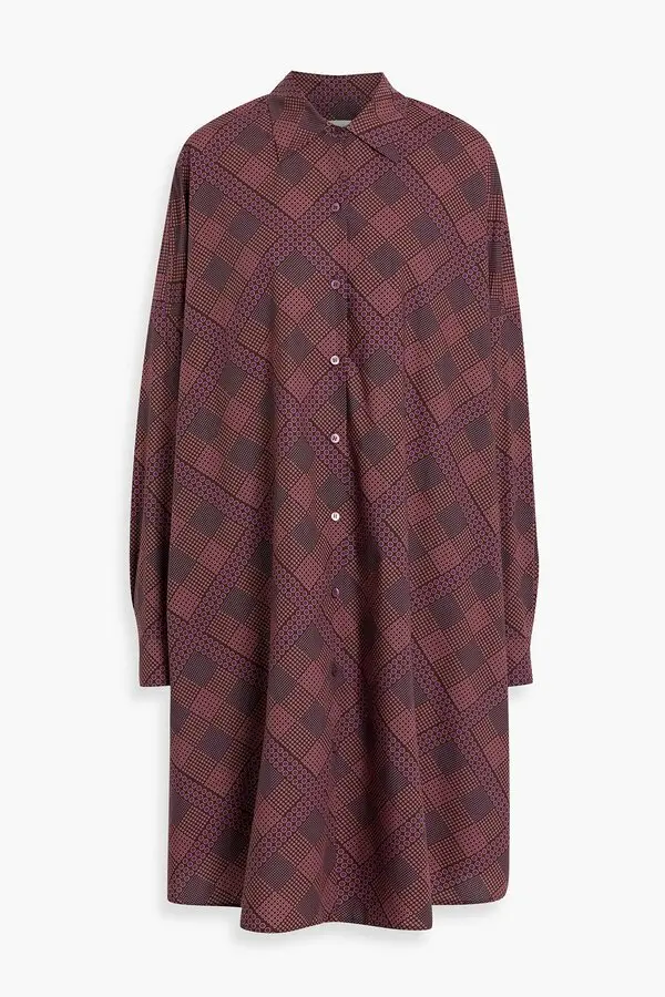 Dries Van Noten Printed Cottonpoplin Shirt Dress