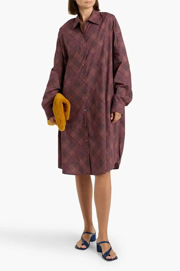 Dries Van Noten Printed Cottonpoplin Shirt Dress