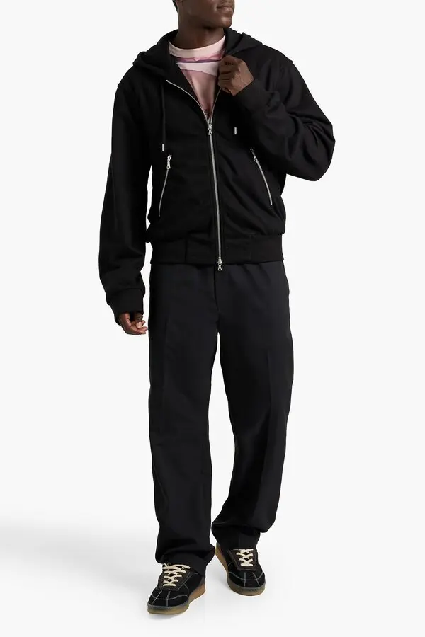 Dries Van Noten Cottonjersey Zipup Hoodie