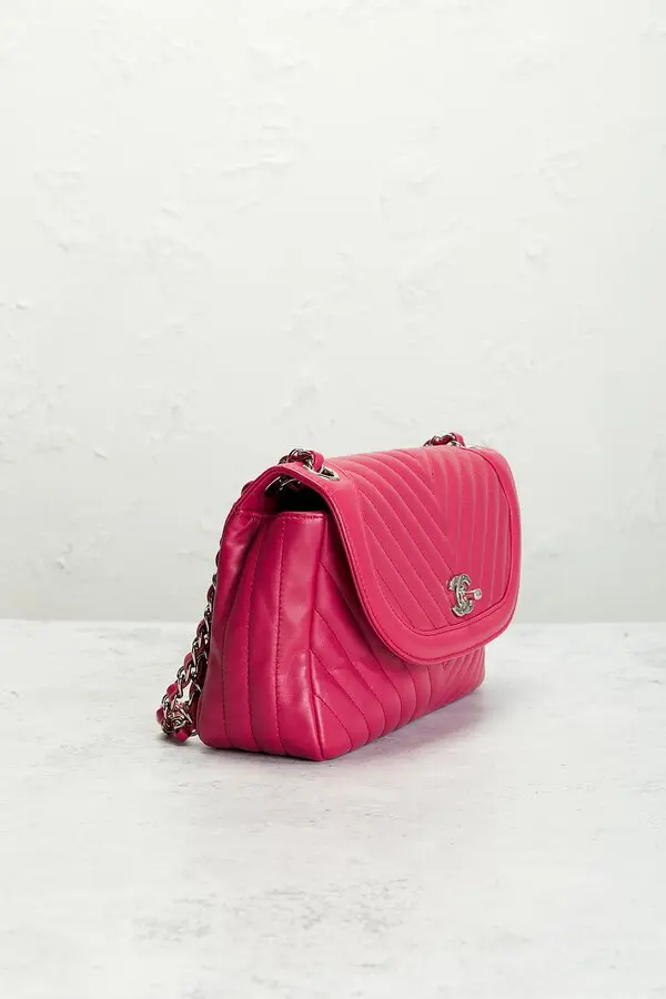 Chanel Calfskin Round Flap Bag