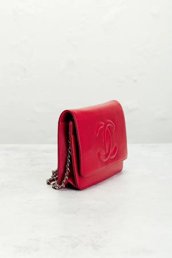 Chanel Calfskin Timeless Wallet On Chain