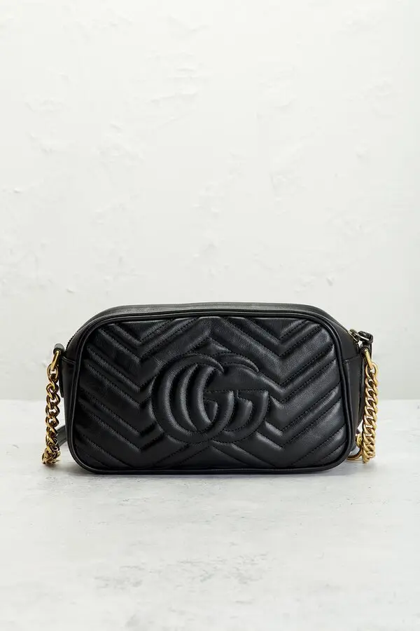 Gucci Gg Marmont Shoulder Bag - Black