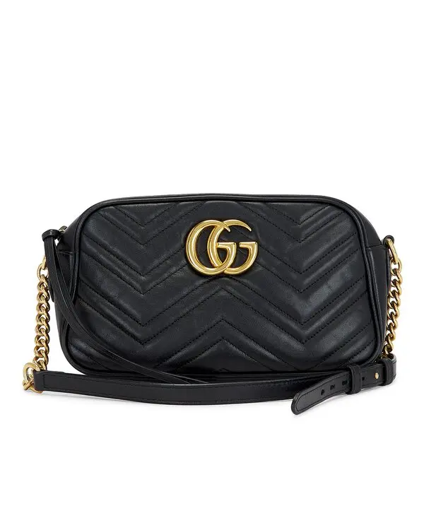 FWRD RENEW Gucci Gg Marmont Shoulder Bag - Black