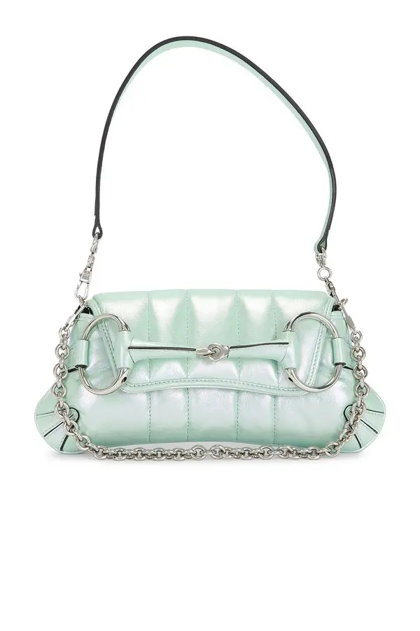 Gucci Horsebit Clutch - Silver
