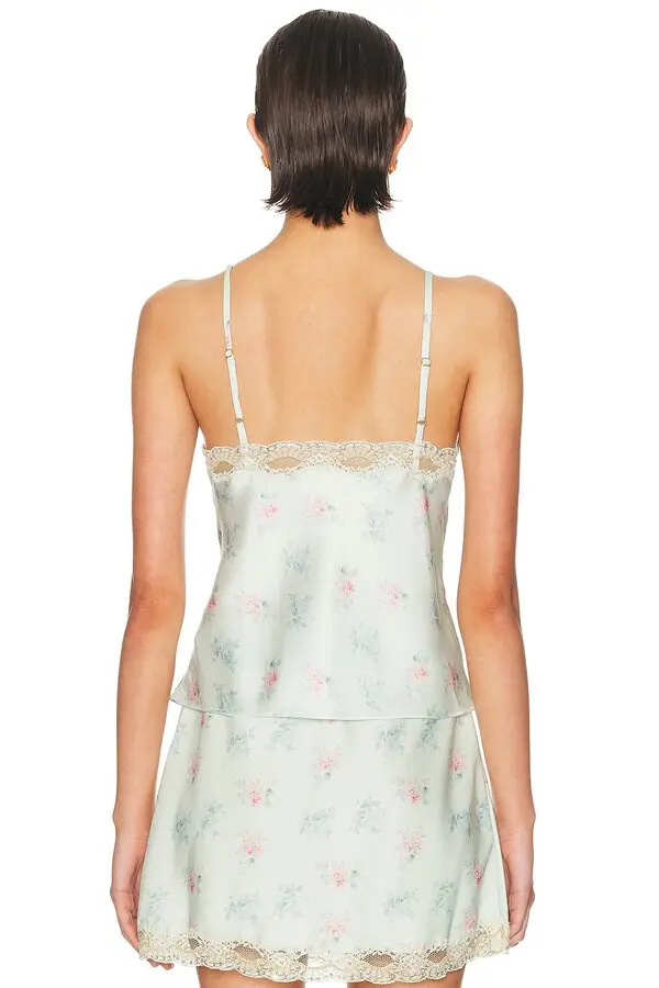 LoveShackFancy Lamora Top In Green