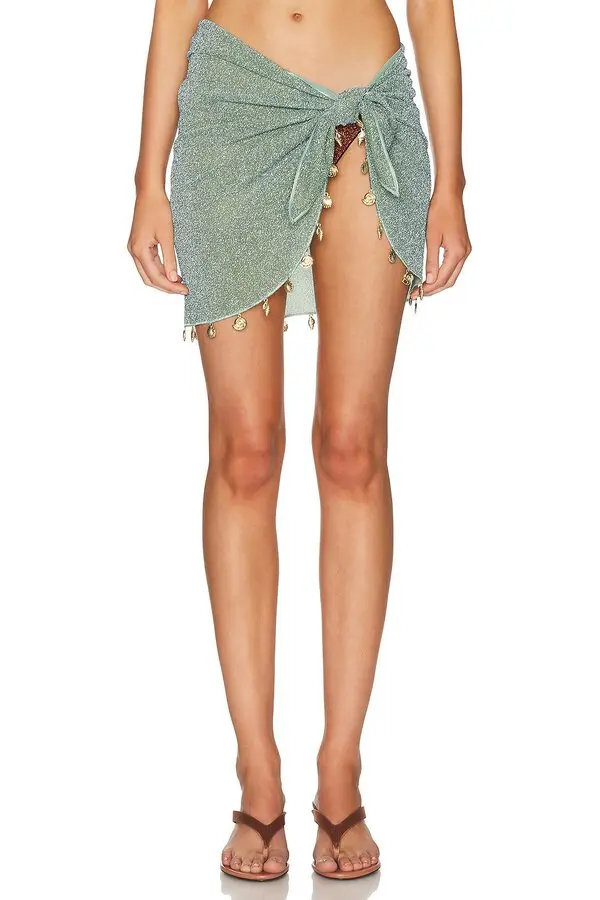 Oseree Lumiere Charm Pareo In Teal
