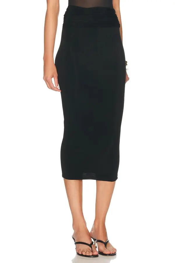 Wardrobe.NYC Translucent Skirt Midi Skirt