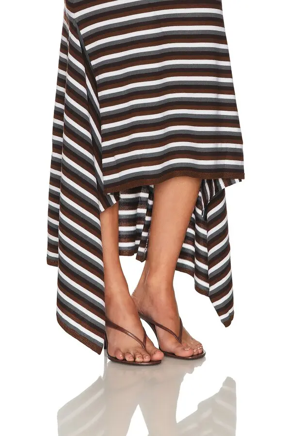 Monse Stripe Cascade Skirt