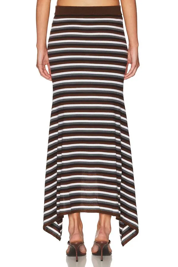 Monse Stripe Cascade Skirt
