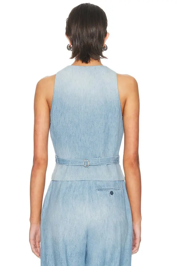 Ralph Lauren Clarissa Vest In Blue