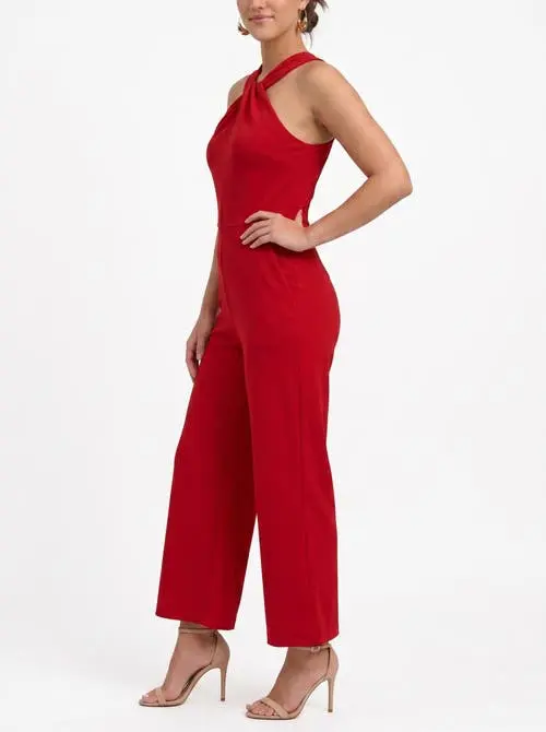 Rachel Rachel Roy Halter Neck Jumpsuit With Wide Leg