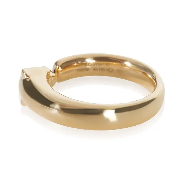 Cartier Panthère De Ring In Yellow Gold With Onyx And Tsavorite