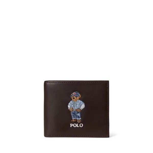 Ralph Lauren Polo Bear Leather Billfold Wallet