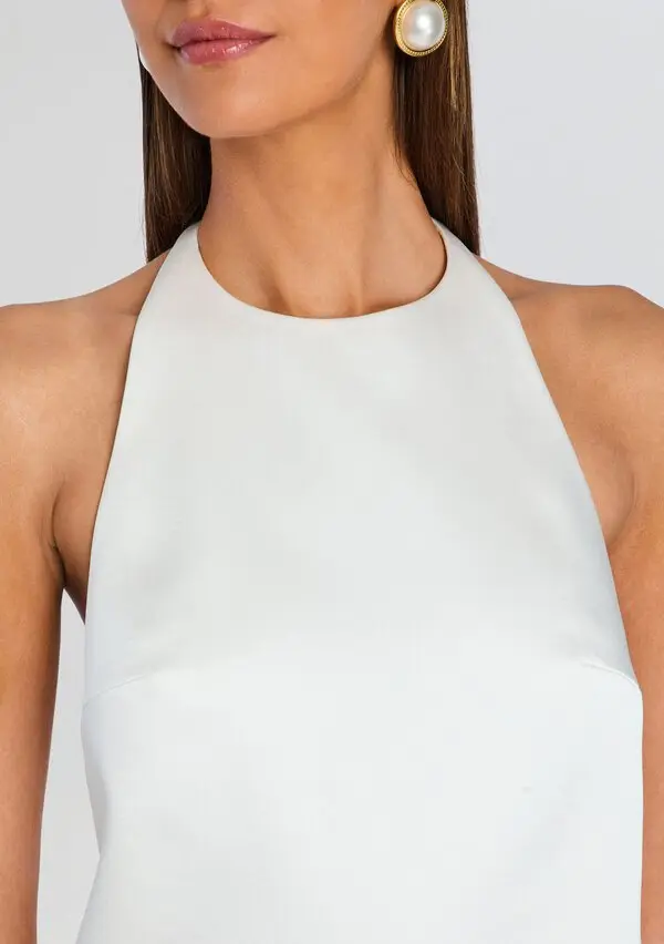 Retrofete Drexley Mini Dress With Open Back - White