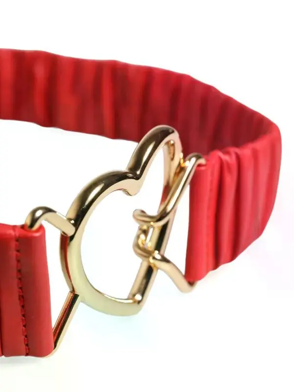 Dolce & Gabbana Heart-buckle Gathered Belt