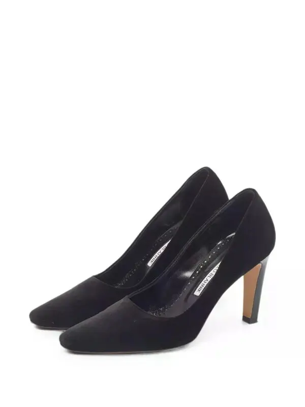 Manolo Blahnik Velvet Heeled Pumps