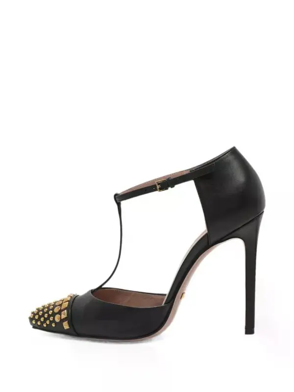 Gucci Coline Stud-embellished Leather Heeled Pumps