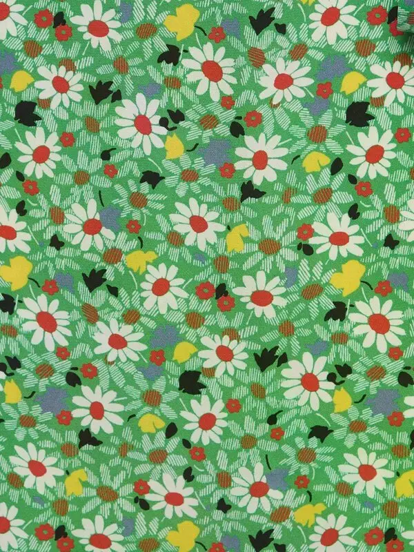 Miu Miu Floral Print Midi Skirt