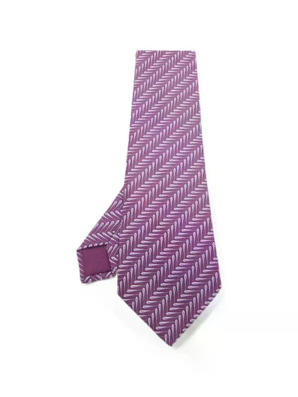 Hermès Silk Neck Tie - Purple
