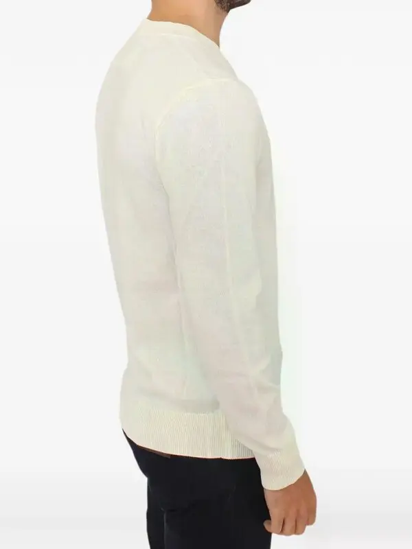 Ermanno Scervino Logo-embroidered V-neck Sweater