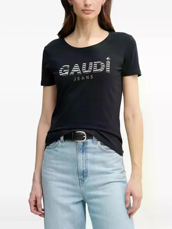 GAUDI Embellished Round Neck T-shirt