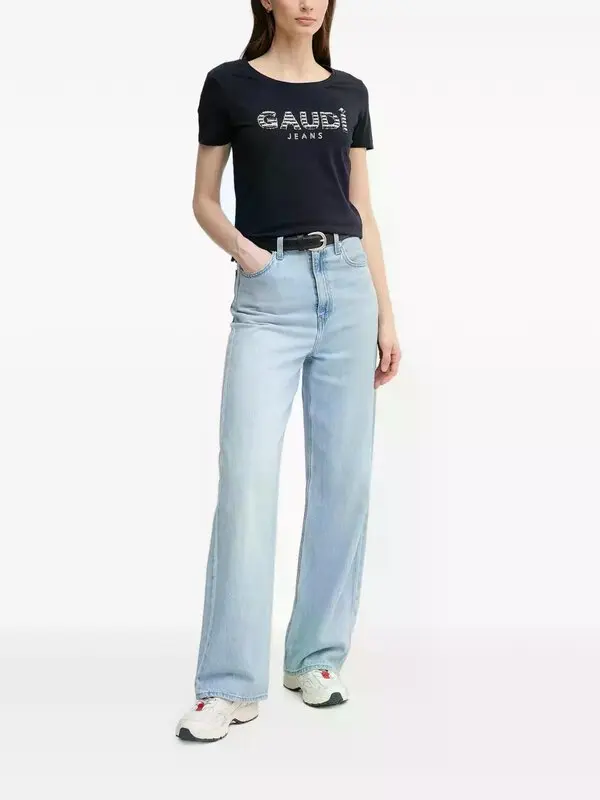 GAUDI Embellished Round Neck T-shirt