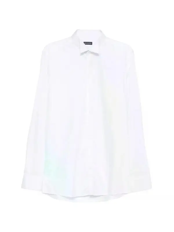 CARLO PIGNATELLI Wing-collar Long-sleeve Shirt