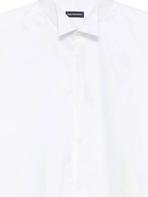 CARLO PIGNATELLI Wing-collar Long-sleeve Shirt