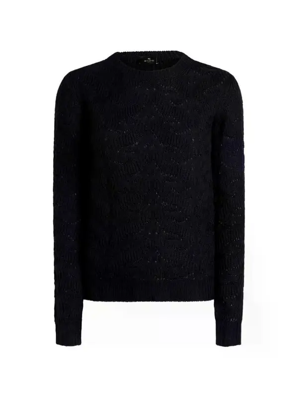 Etro Wool-blend Sweater With Paisley Detailing