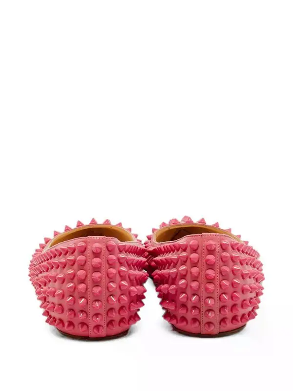 CHRISTIAN LOUBOUTIN Pigalle Spikes Ballet Flats - Pink