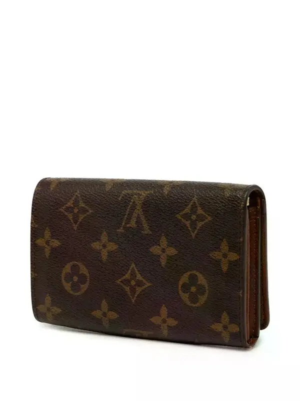 LOUIS VUITTON 2002 Monogram Porte Monnaie Tresor Wallet Small Wallets