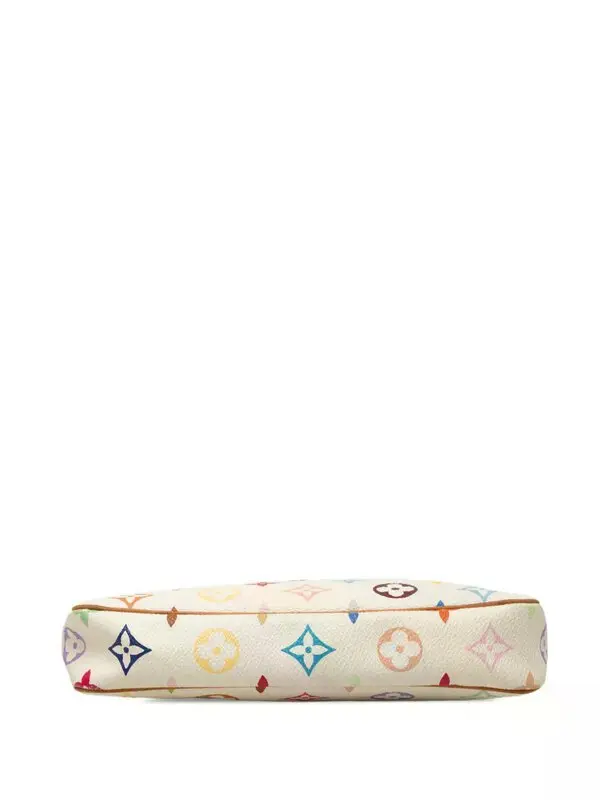 LOUIS VUITTON Monogram Multicolore Pochette Pochette Accessories Shoulder Bag - White