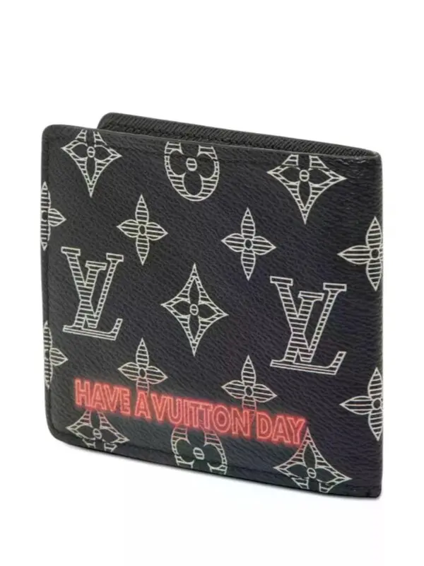 LOUIS VUITTON 2018 Monogram Ink Upside Down Apollo Multiple Wallet Small Wallets - Black