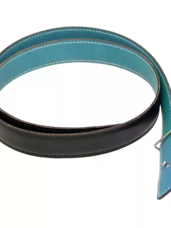 Hermès Constance H Reversible Belt - Blue