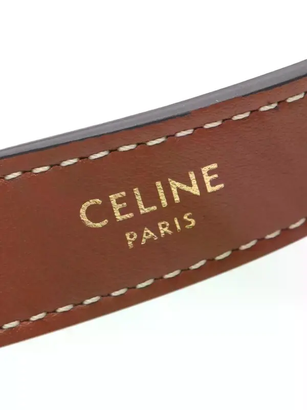 Celine Smooth Calfskin Triomphe Ava Shoulder Bag - Brown